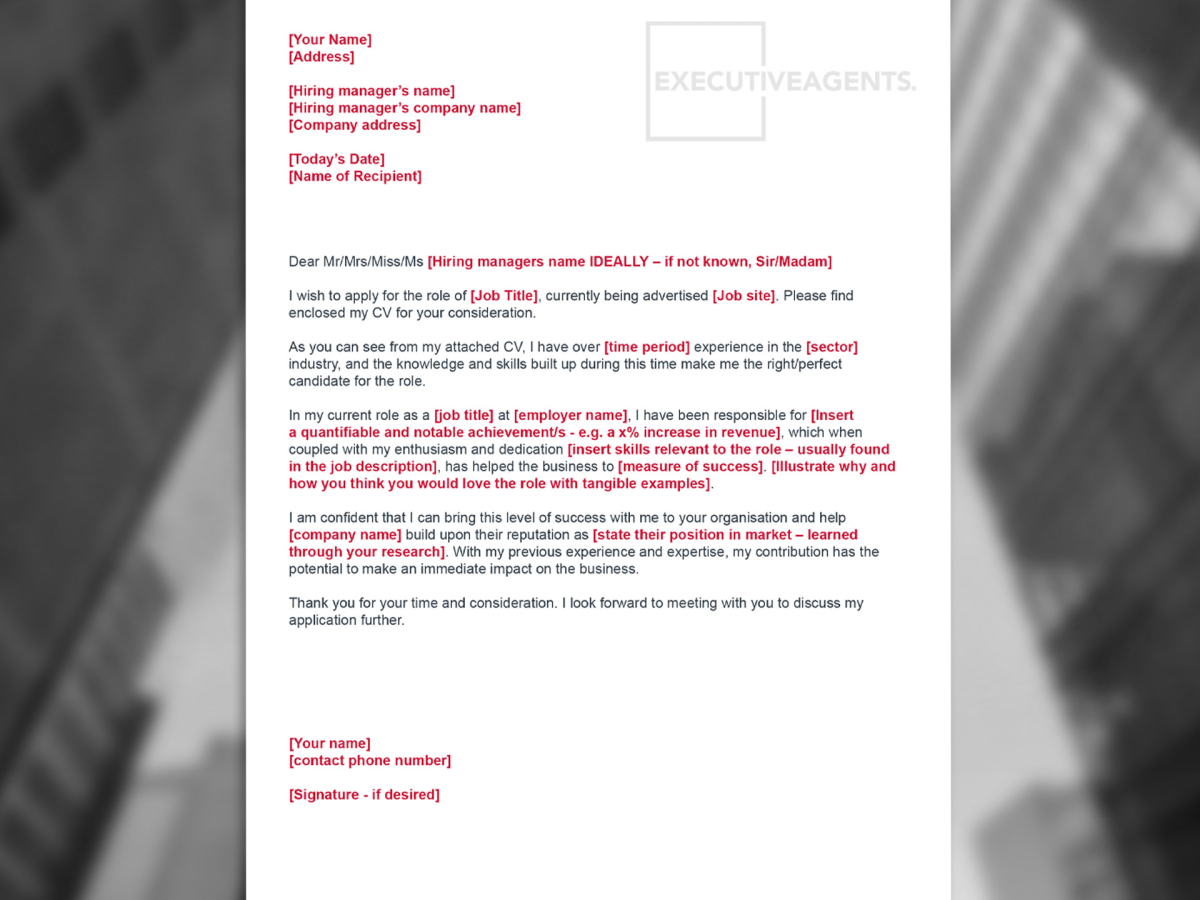 Sir Or Madam Cover Letter